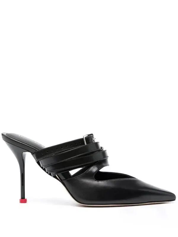 Alexander McQueen 95mm Leather Mules