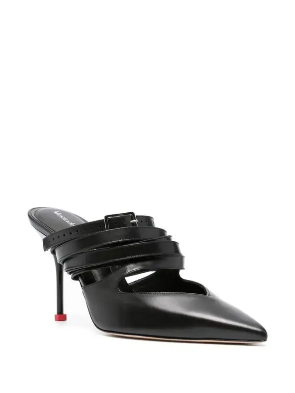 Alexander McQueen 95mm Leather Mules