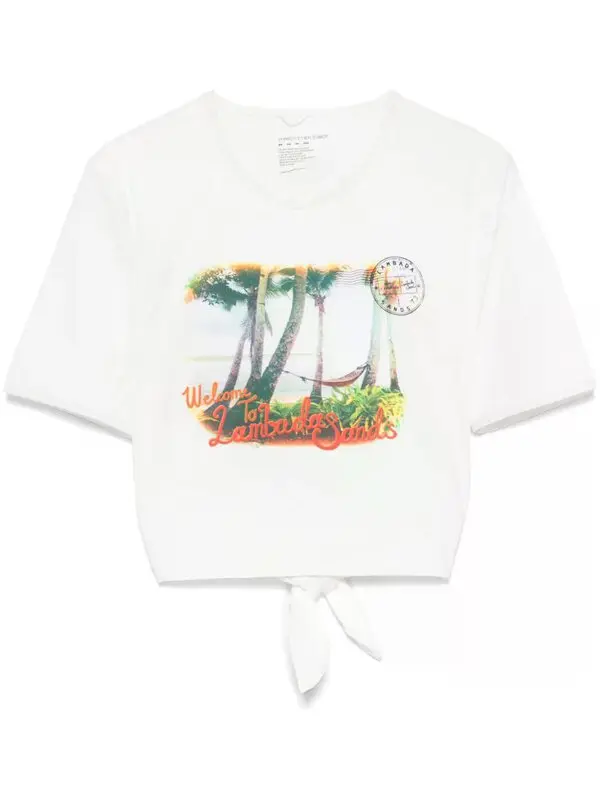 Christopher Esber Lambada Sands Crop Top - White