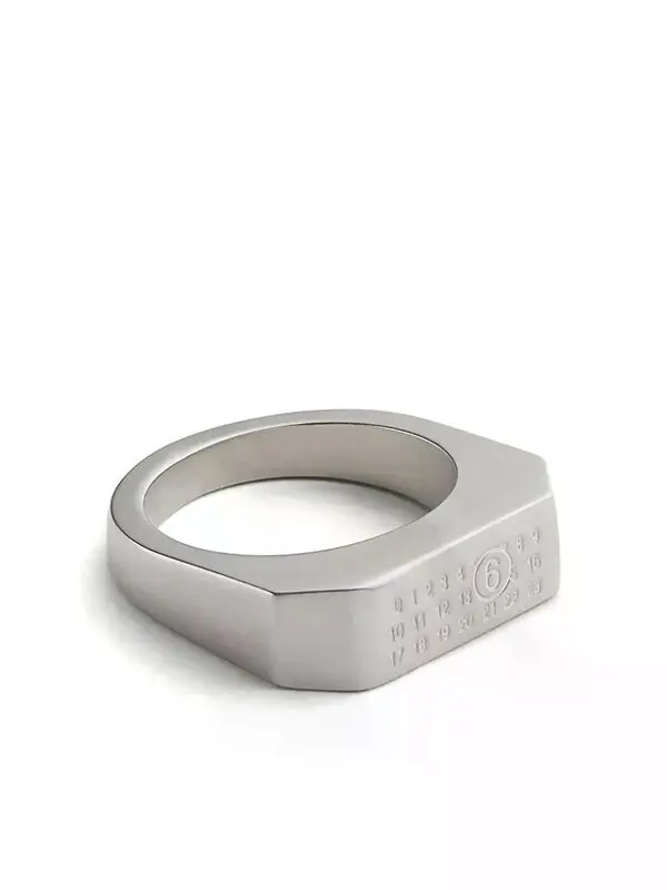 MAISON MARGIELA Numeric Logo Signet Ring