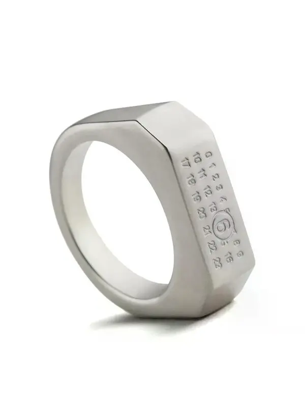 MAISON MARGIELA Numeric Logo Signet Ring