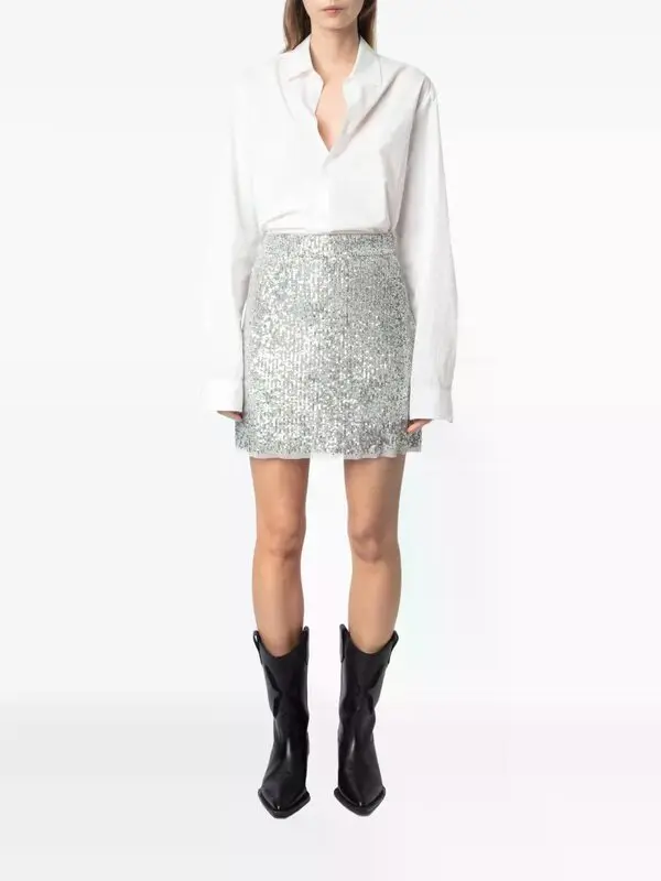 Zadig&Voltaire Sequin-embellished Midi Skirt