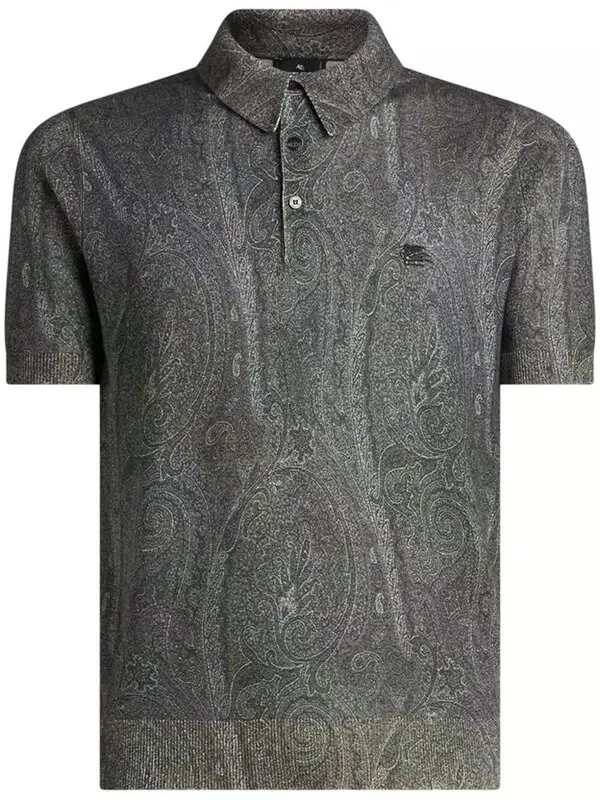 Etro Paisley-print Polo Shirt