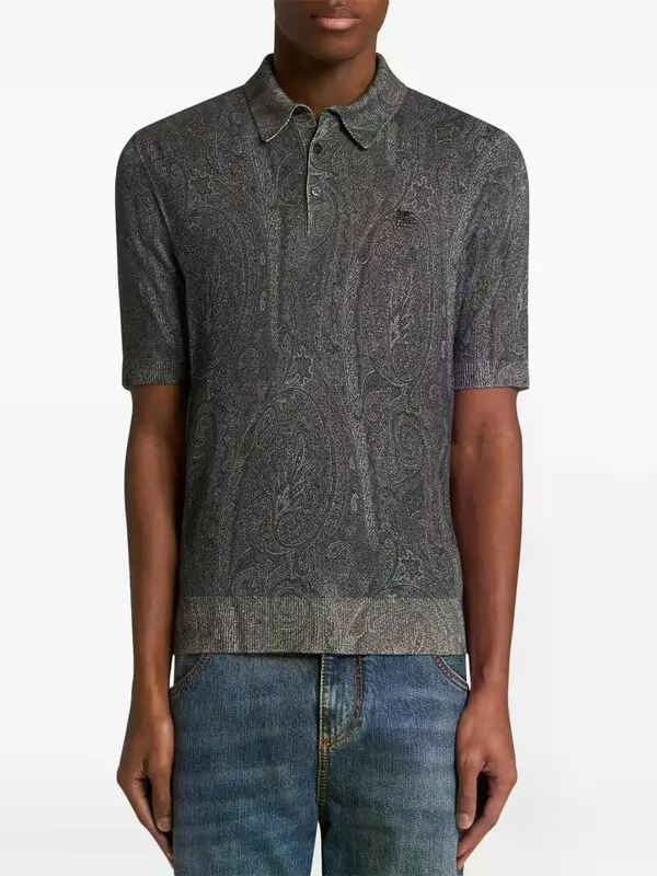 Etro Paisley-print Polo Shirt