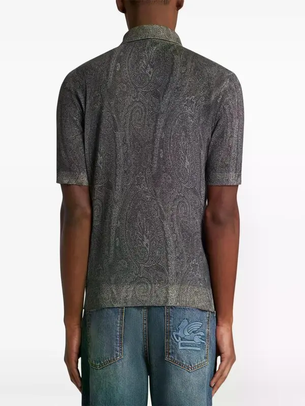 Etro Paisley-print Polo Shirt
