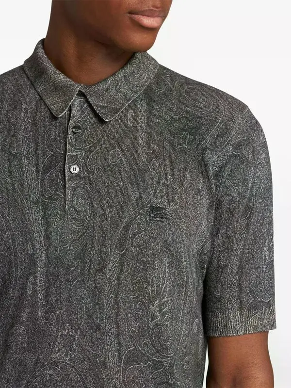 Etro Paisley-print Polo Shirt