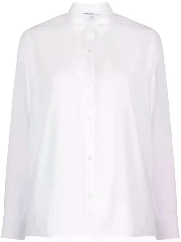 JAMES PERSE Spread-collar Poplin Shirt