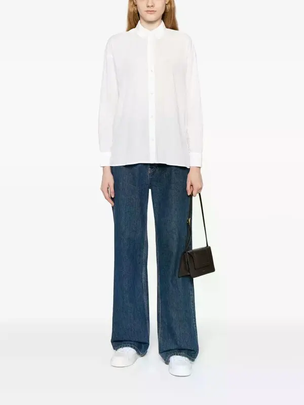 JAMES PERSE Spread-collar Poplin Shirt