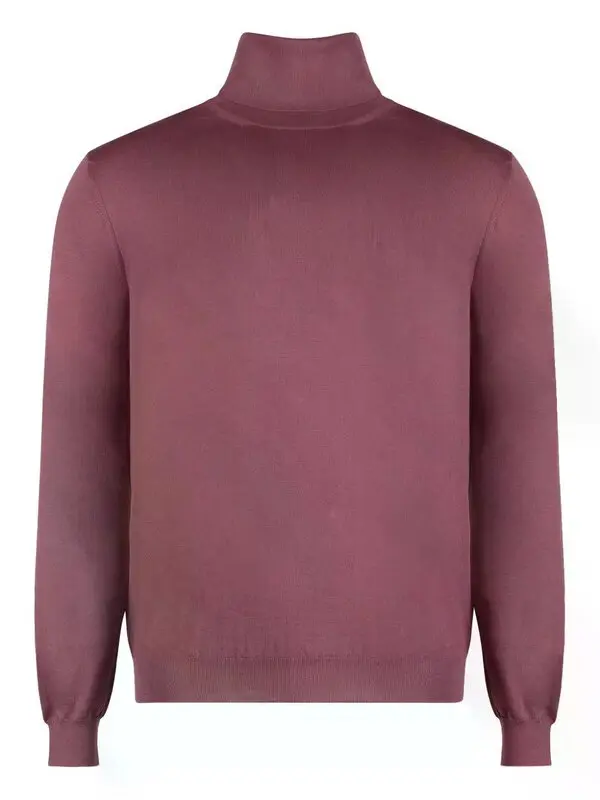 Malo Cashmere Roll Neck Sweater - Pink