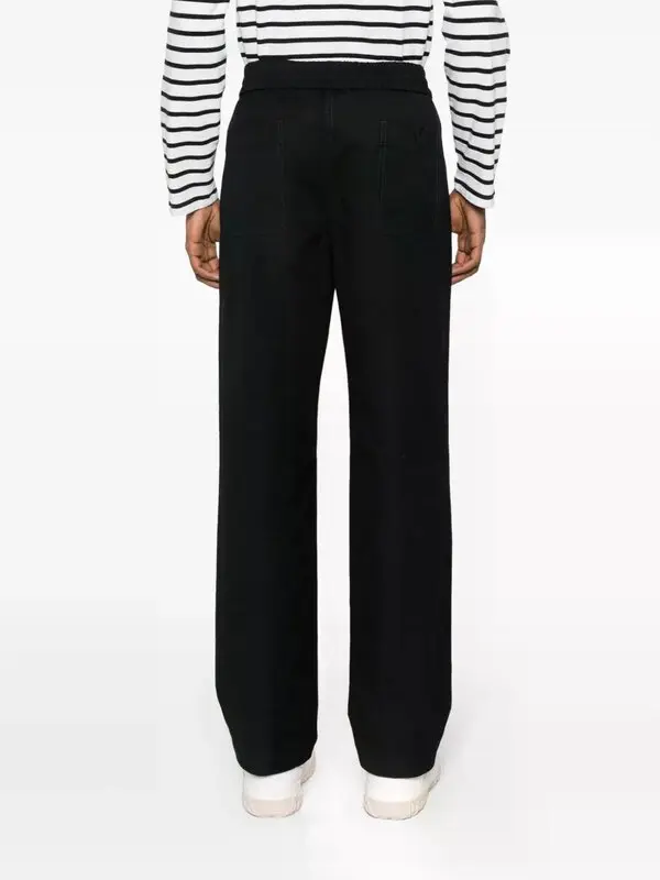 Valentino Garavani Raised Seam Straight-leg Trousers