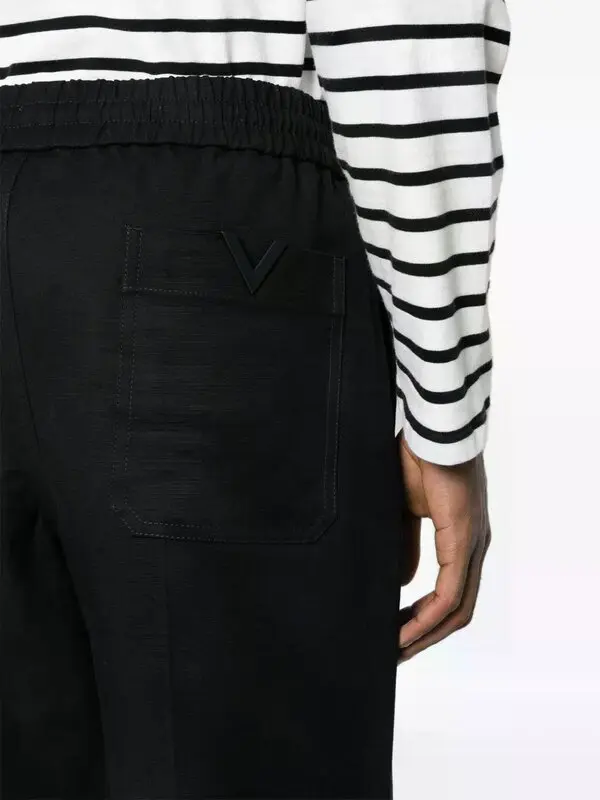 Valentino Garavani Raised Seam Straight-leg Trousers