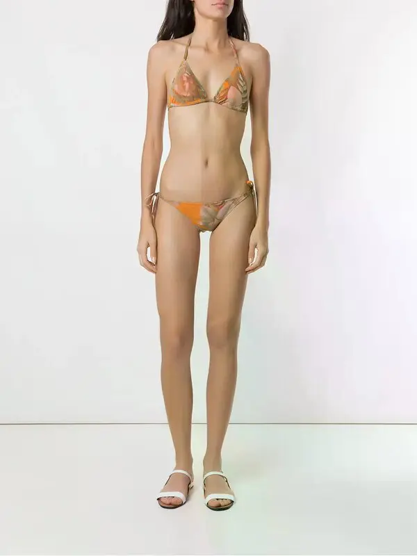 AMIR SLAMA Printed Triangle Bikini Set