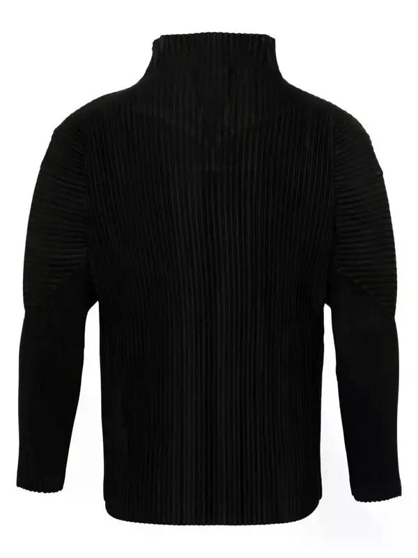 Issey Miyake Plissé-effect Jacket - Black