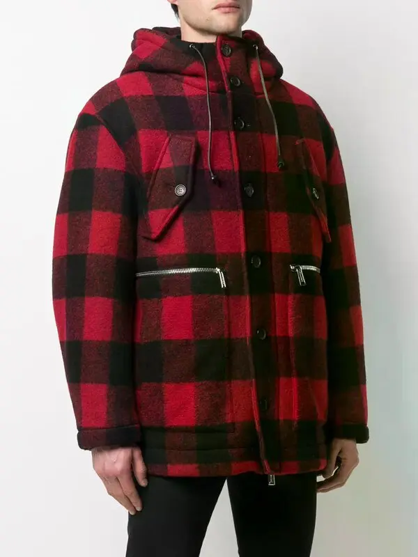 Dsquared2 Checked Single-breasted Coat