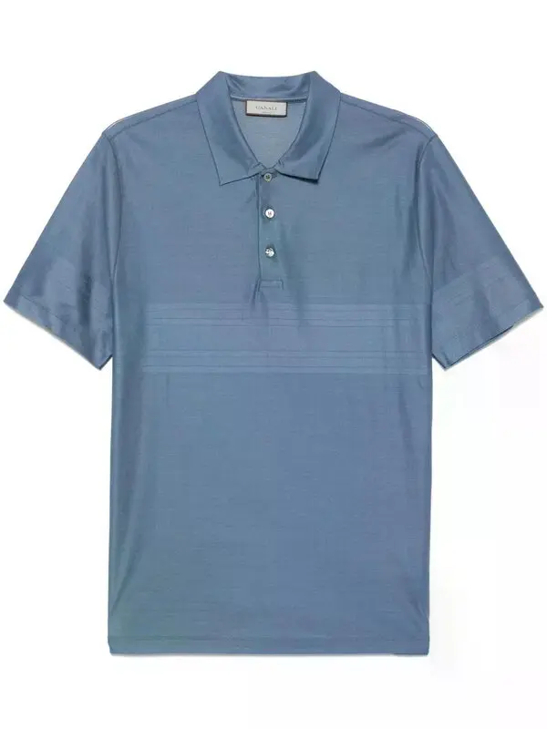 Canali Cotton Polo Shirt - Blue