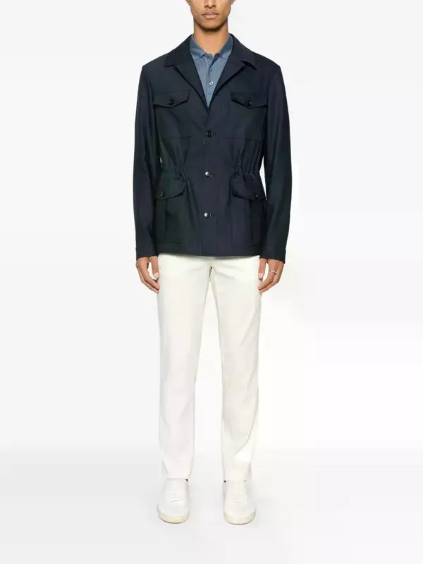 Canali Cotton Polo Shirt - Blue