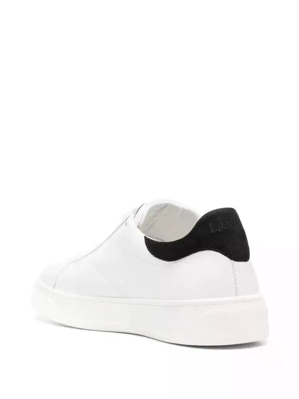 LANVIN Logo Patch Lace-up Sneakers