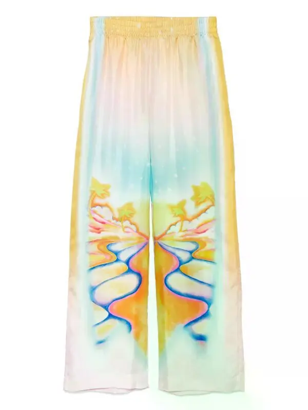 Casablanca Psychedelic Nirvana Trousers - Yellow