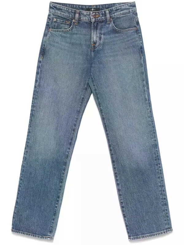 7 For All Mankind Calie Straight-leg Jeans In Imperial