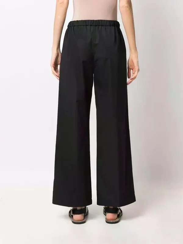 Aspesi Poplin Wide-leg Trousers
