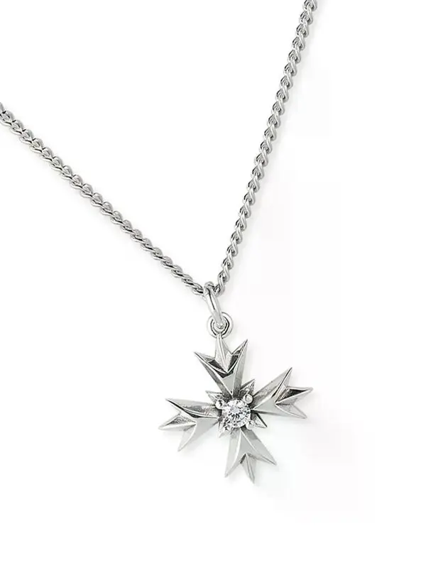 Emanuele Bicocchi Crest Sterling Necklace - Silver