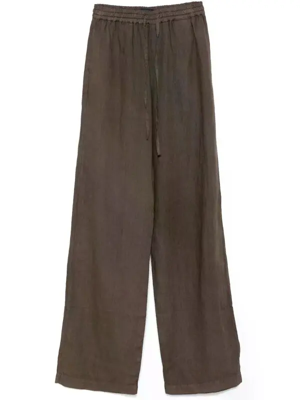 FAY Linen Trousers - Brown