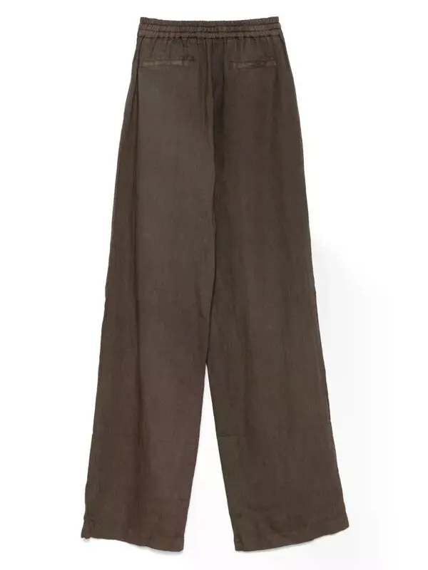 FAY Linen Trousers - Brown
