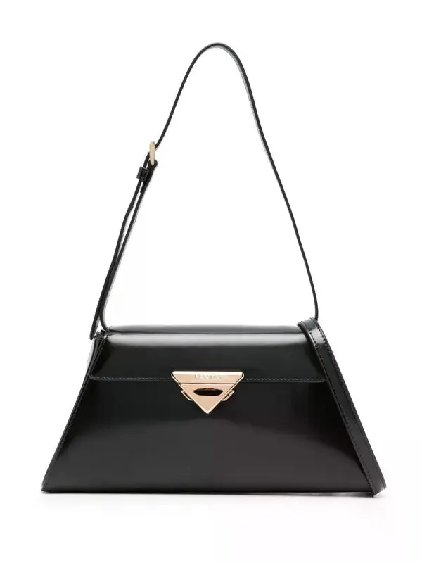 Prada Triangle-logo Leather Shoulder Bag