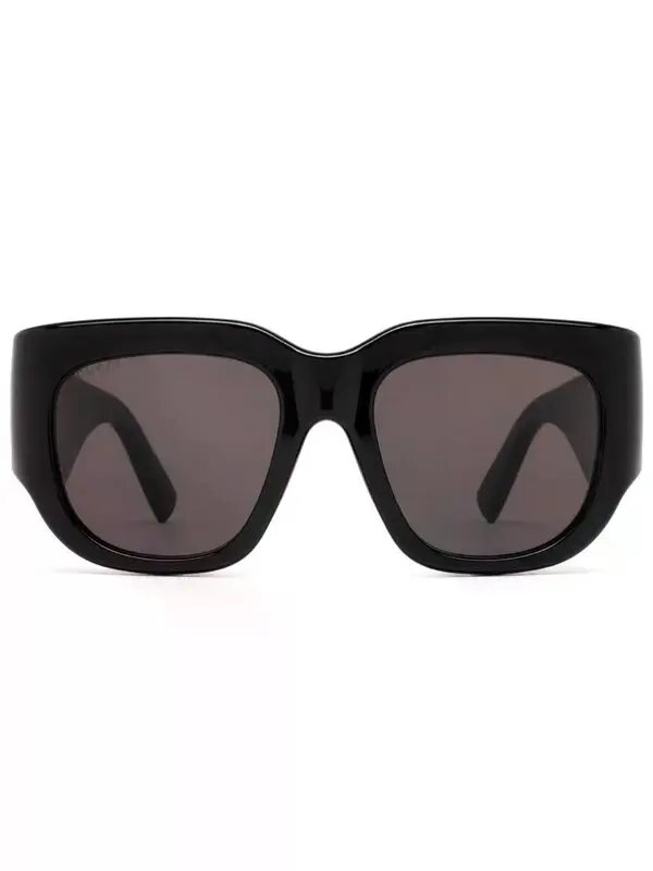 Gucci Interlocking G Oversize-frame Sunglasses - Black