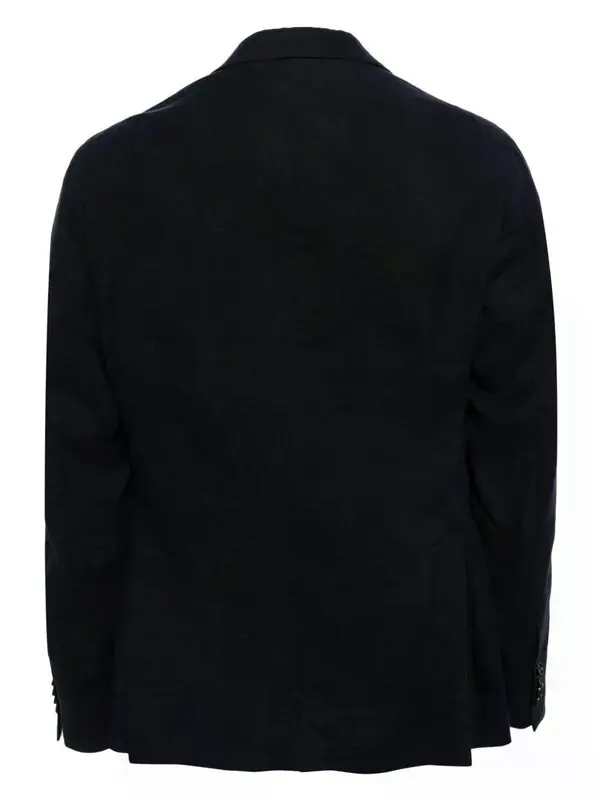 N.peal Amalfi Linen Single-breasted Blazer