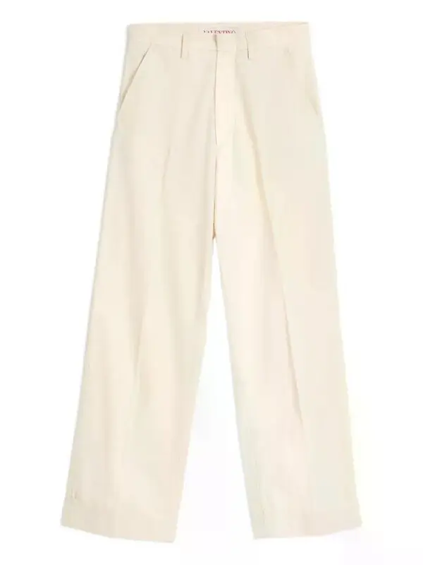 Valentino Garavani Cuffed Wide Leg Trousers
