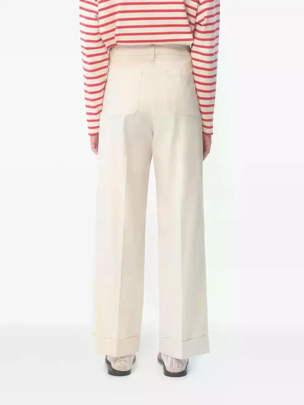 Valentino Garavani Cuffed Wide Leg Trousers