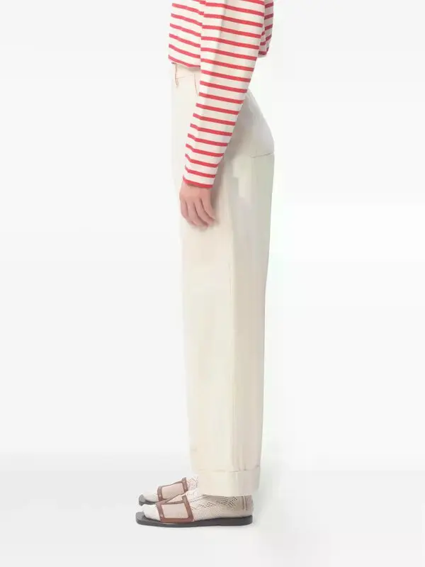 Valentino Garavani Cuffed Wide Leg Trousers