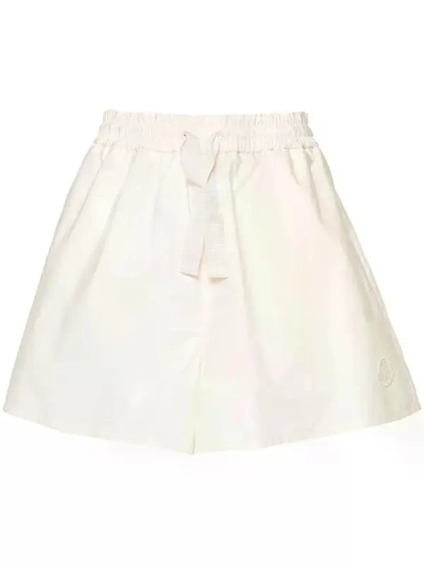 Moncler Logo-appliqué Poplin Shorts
