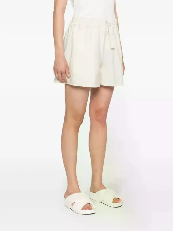 Moncler Logo-appliqué Poplin Shorts