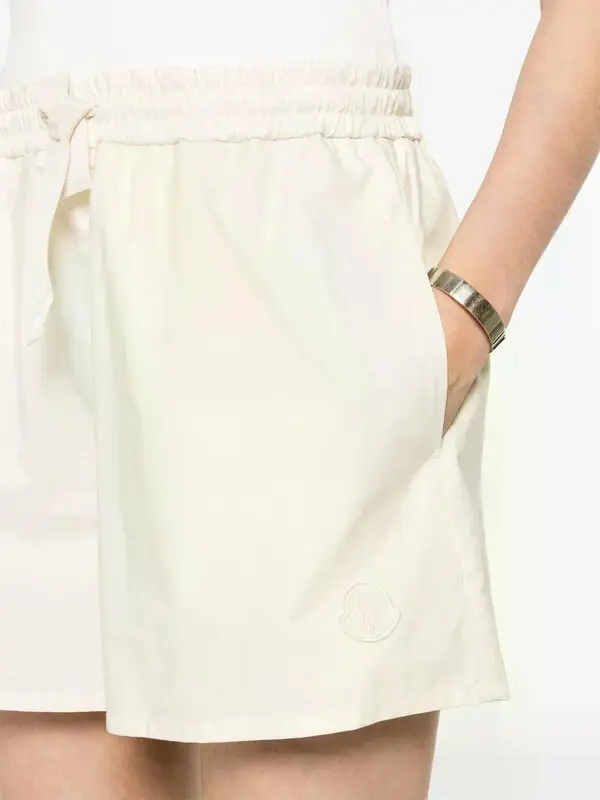 Moncler Logo-appliqué Poplin Shorts