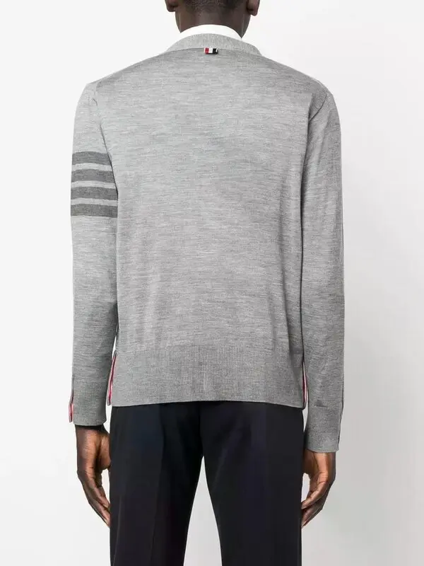 Thom Browne 4-bar V-neck Cardigan