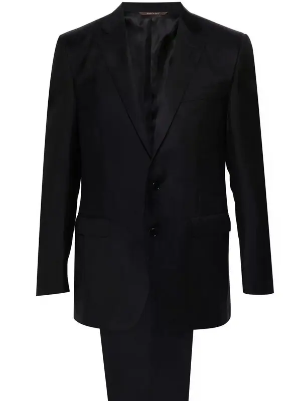Canali Single-breasted Wool Suit - Blue