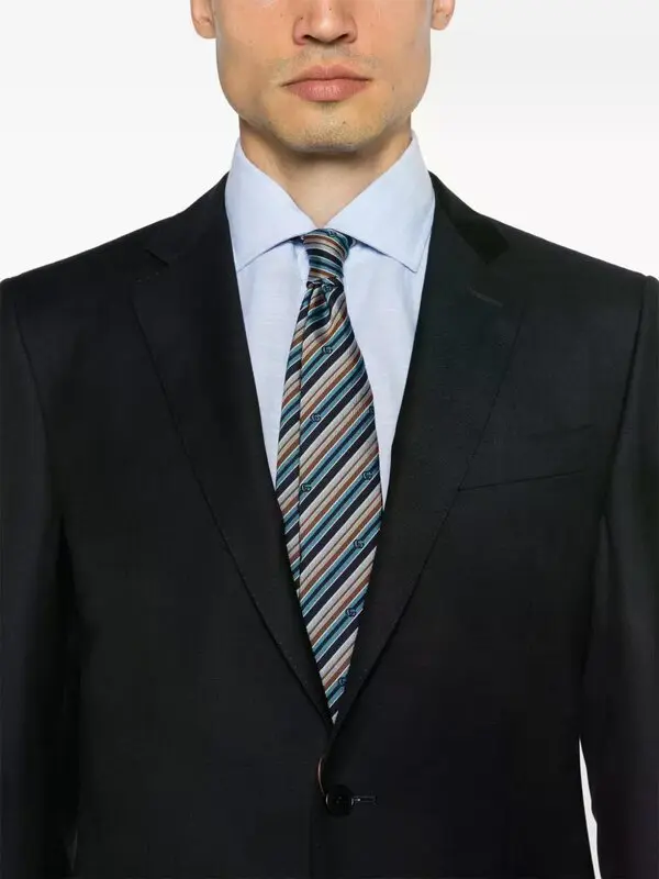 Canali Single-breasted Wool Suit - Blue