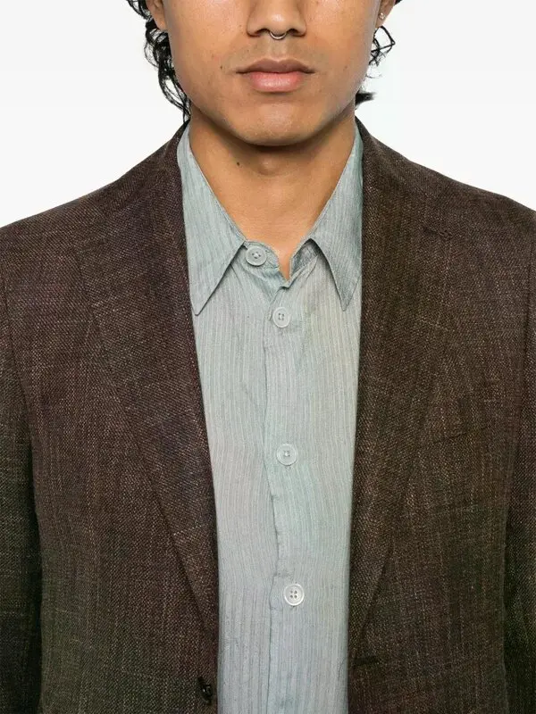 Tagliatore Mélange-effect Blazer - Brown