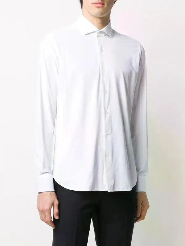 ORIAN Plain Long-sleeve Shirt