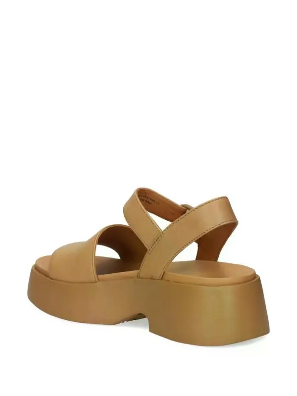 Camper Tasha 55mm Leather Platform Sandals - Brown