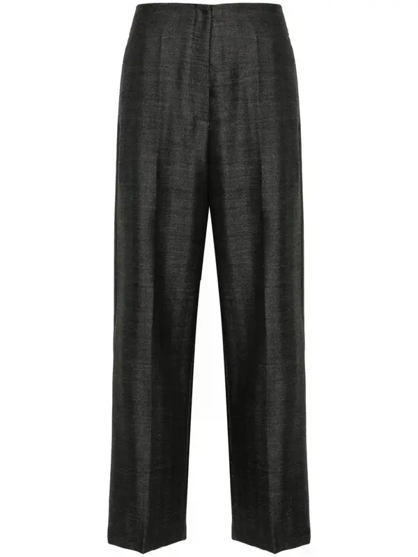 FORTE_FORTE Herringbone Wool Tailored Trousers