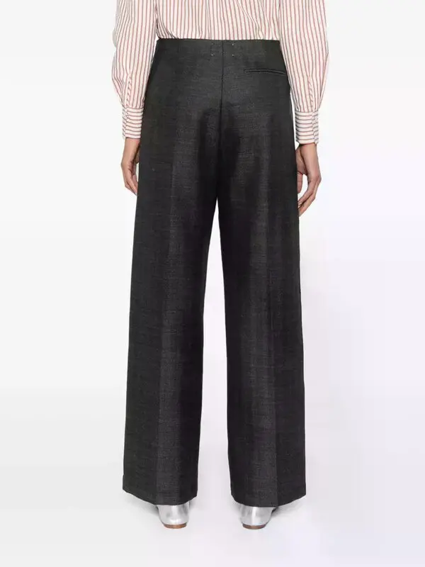 FORTE_FORTE Herringbone Wool Tailored Trousers