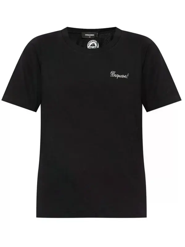 Dsquared2 Rhinestone-logo Cotton T-shirt