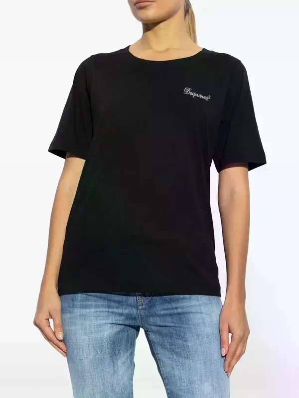 Dsquared2 Rhinestone-logo Cotton T-shirt