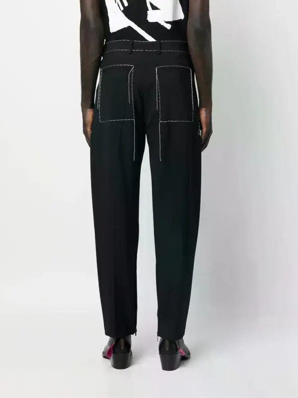 Off-White Contrast Stitch Tailored Trousers