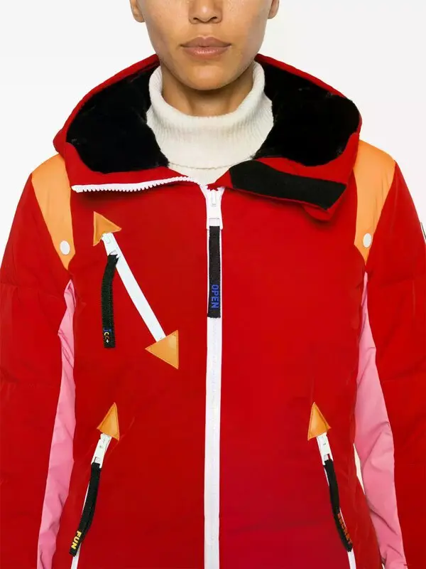 Rossignol Panelled Down-feather Jacket - Red