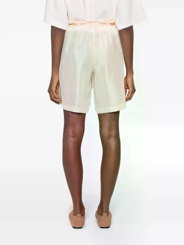 FORTE_FORTE Wide-leg Silk Shorts