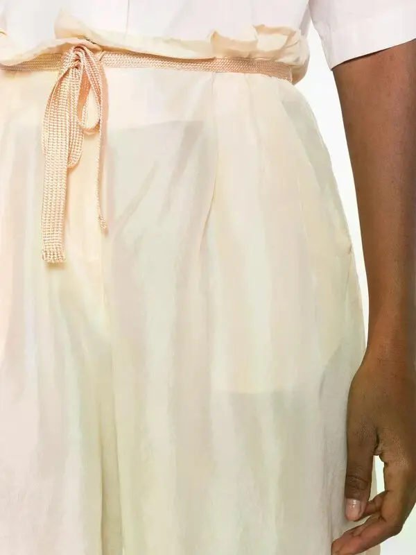 FORTE_FORTE Wide-leg Silk Shorts